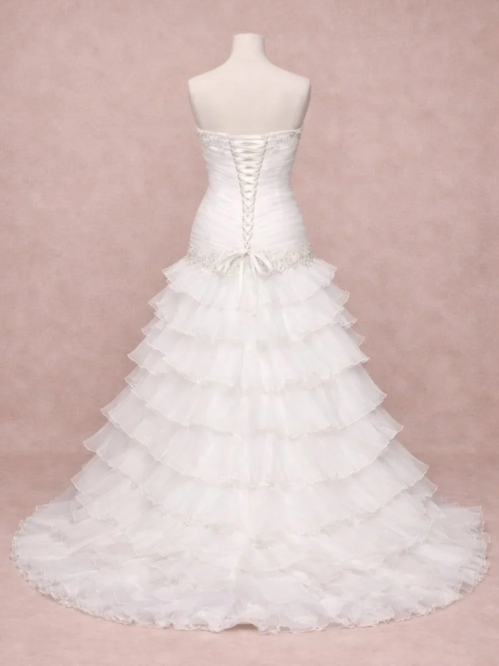 David's Bridal | Dresses | Nwt Davids Bridal Wg3453 Tiered Organza Ball ...